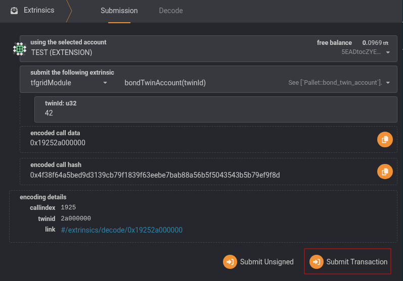 Stash accounts howto - ThreeFold Grid Utilization - ThreeFold Forum